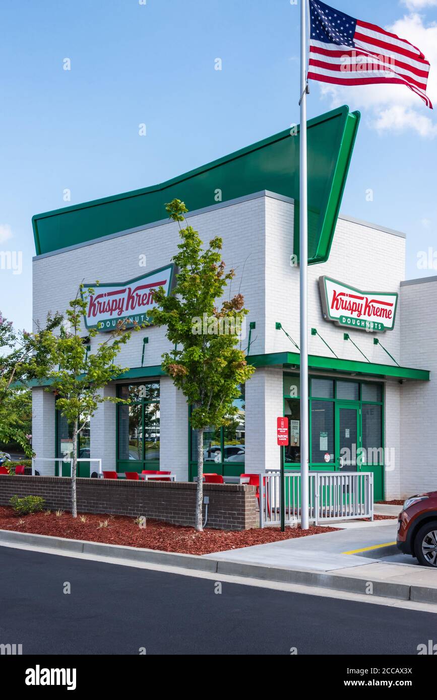 Krispy Kreme Doughnuts shop in Snellviille, Georgia. (USA Stock Photo ...