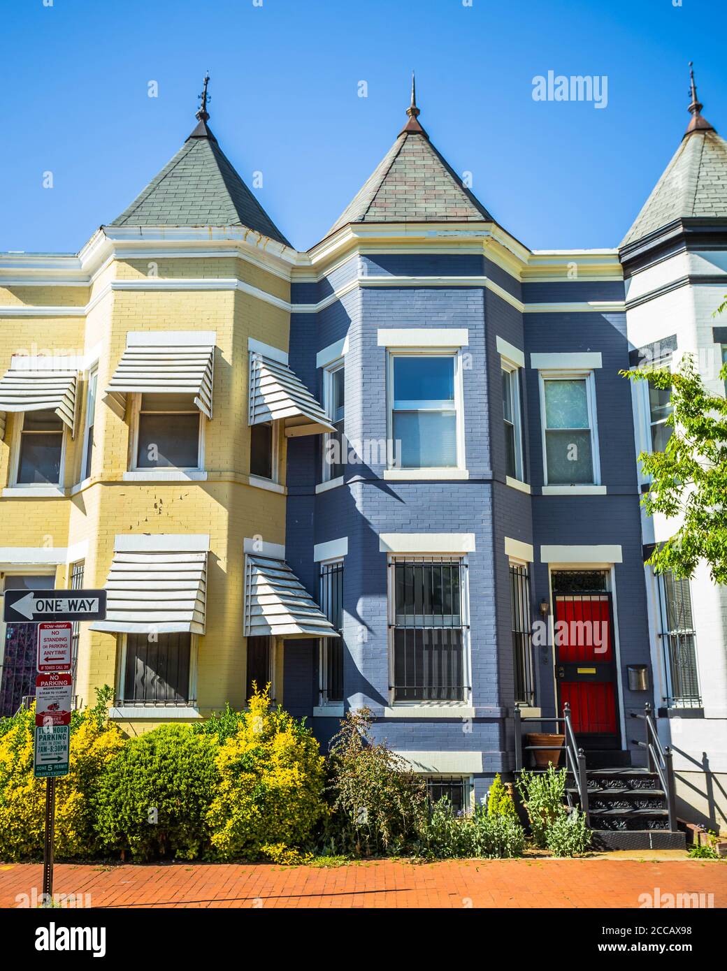 Images of colorful Victorian Era residential architecture in Washington ...