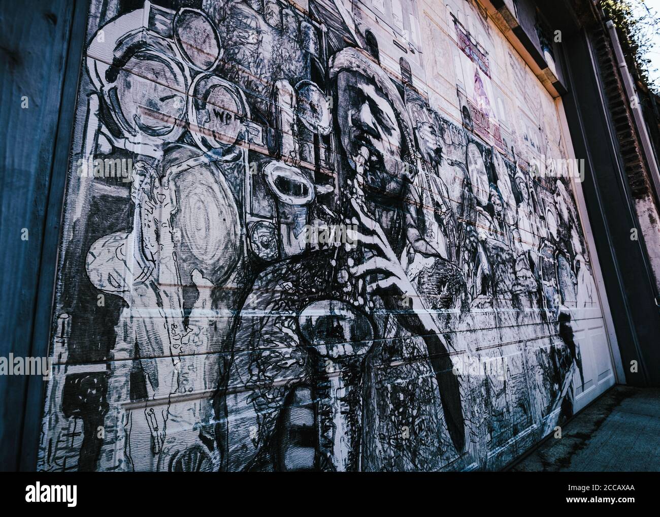African american music mural hi-res stock photography and images - Alamy