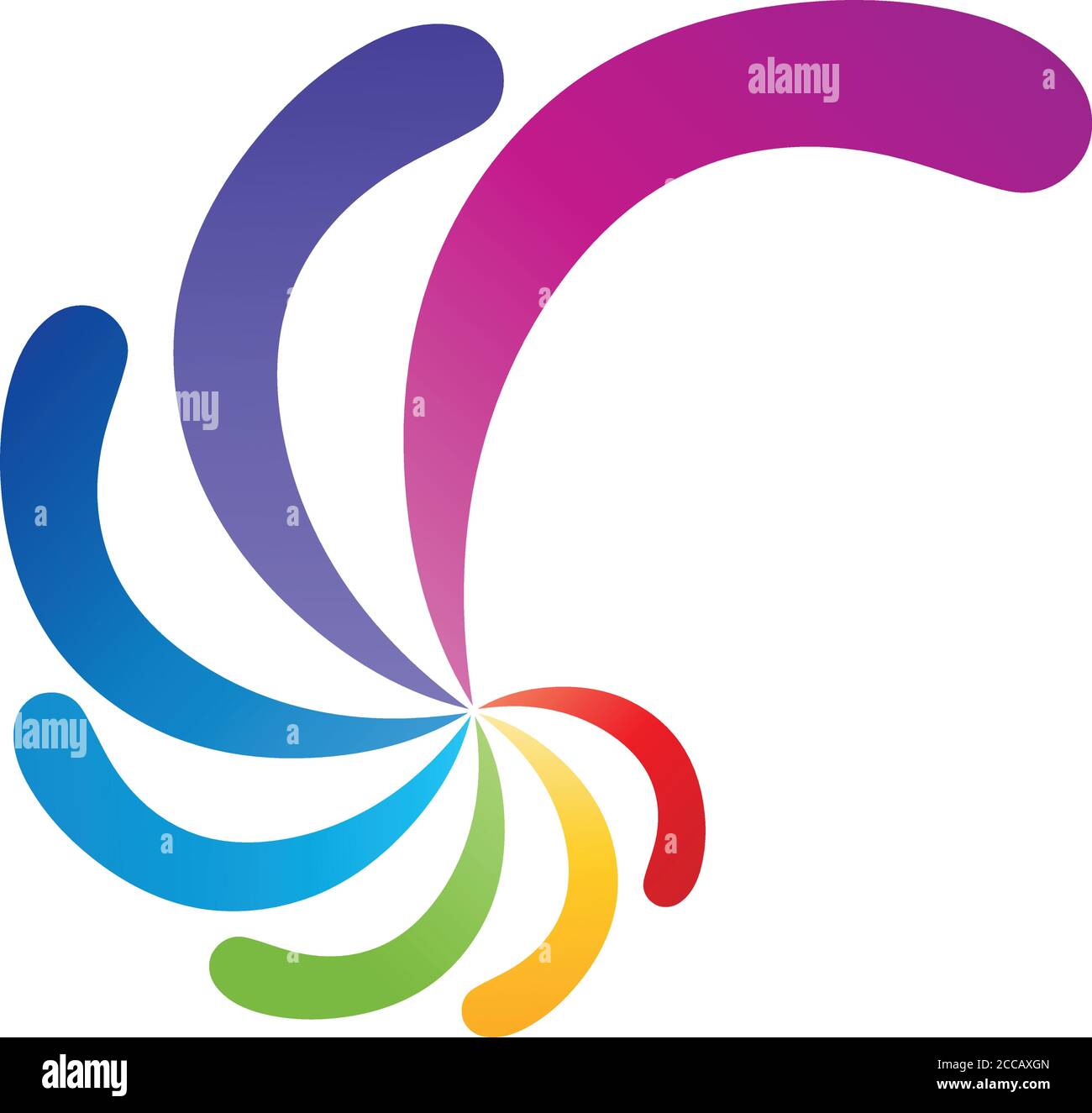 Spiral, coloured, painter, print shop, logo Stock Vector Image & Art ...