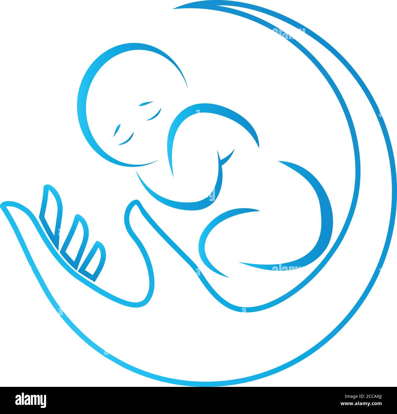 Hand, child, baby, pediatrician, logo Stock Vector Image & Art - Alamy
