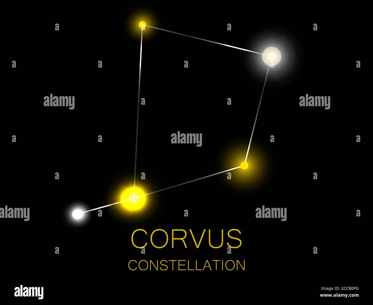 Corvus constellation stars in hi-res stock photography and images - Alamy
