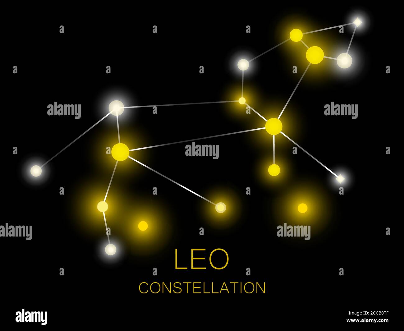 Leo In Night Sky