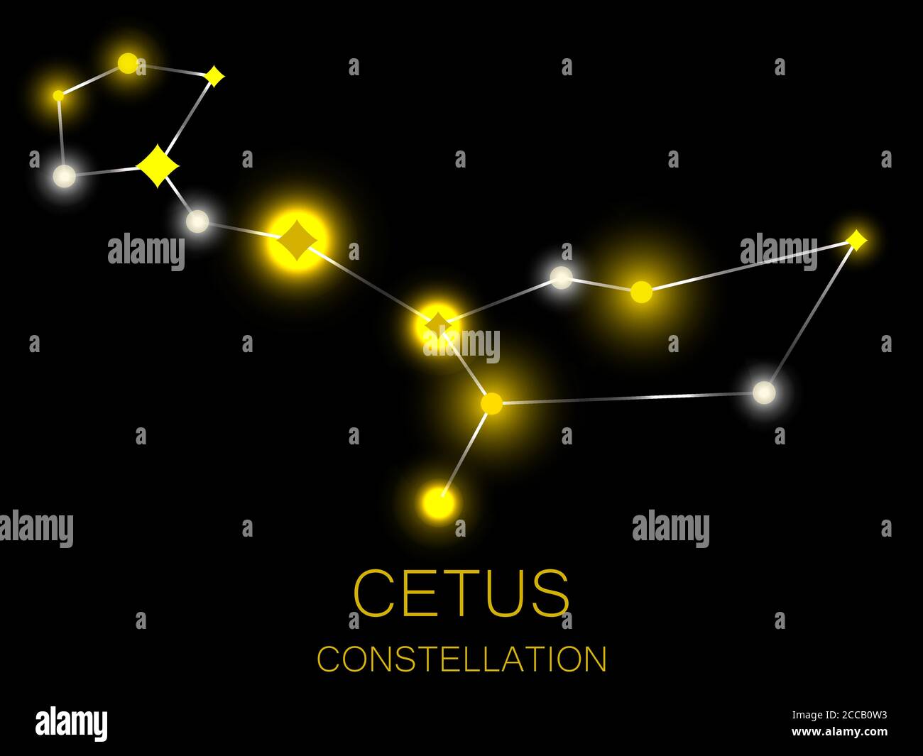 Cetus constellation Stock Vector Images - Alamy