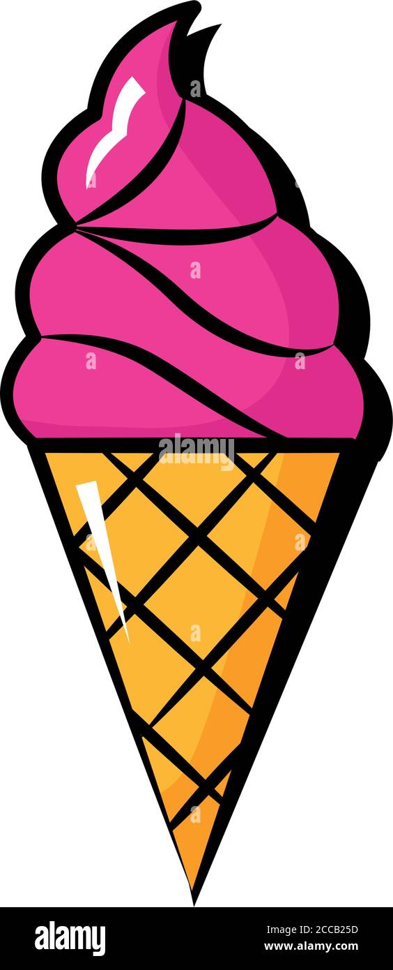 ice cream pop art flat style vector illustration design Stock Vector ...