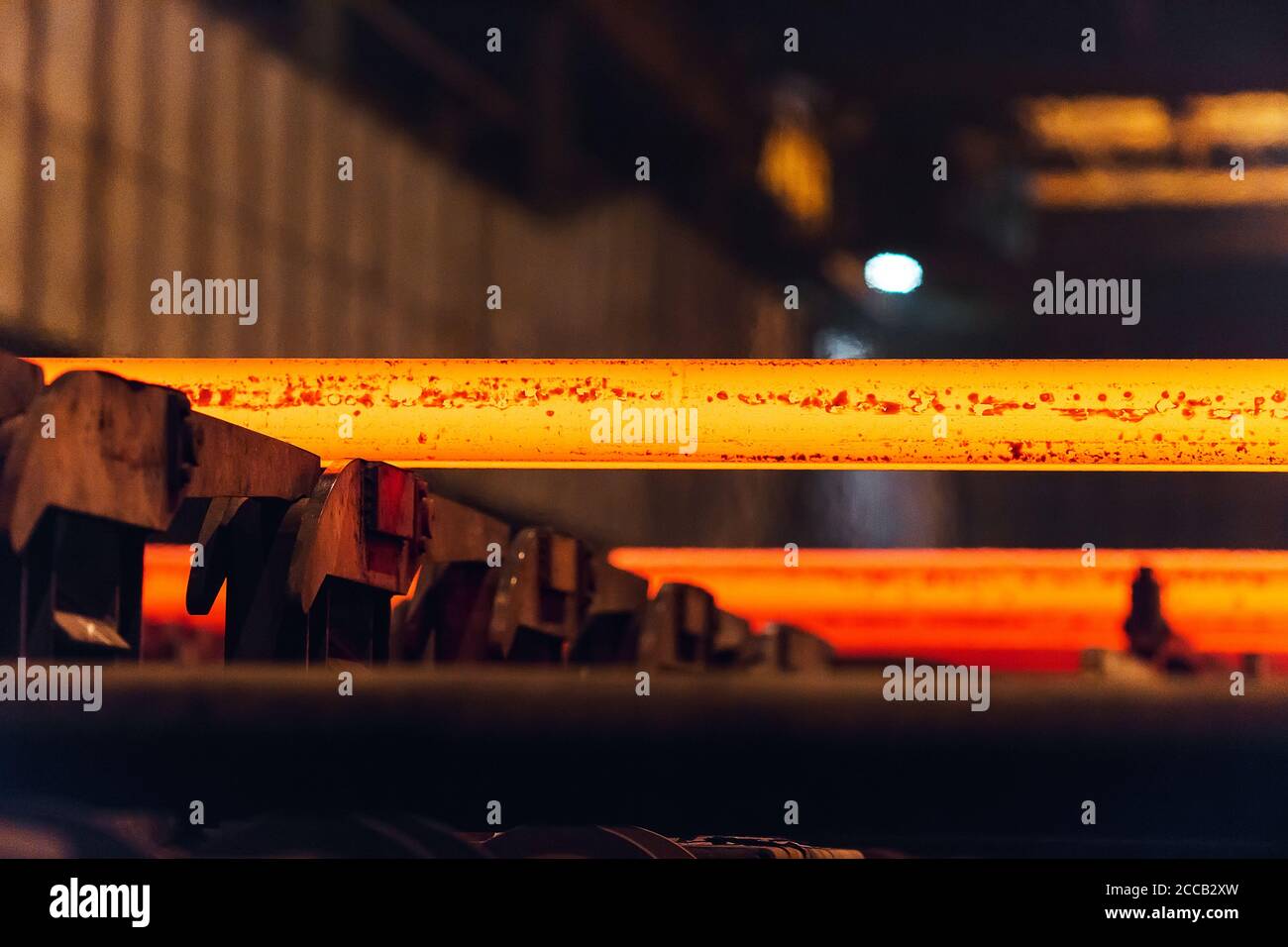 Hot billet bloom continuous casting, also called strand casting Stock ...