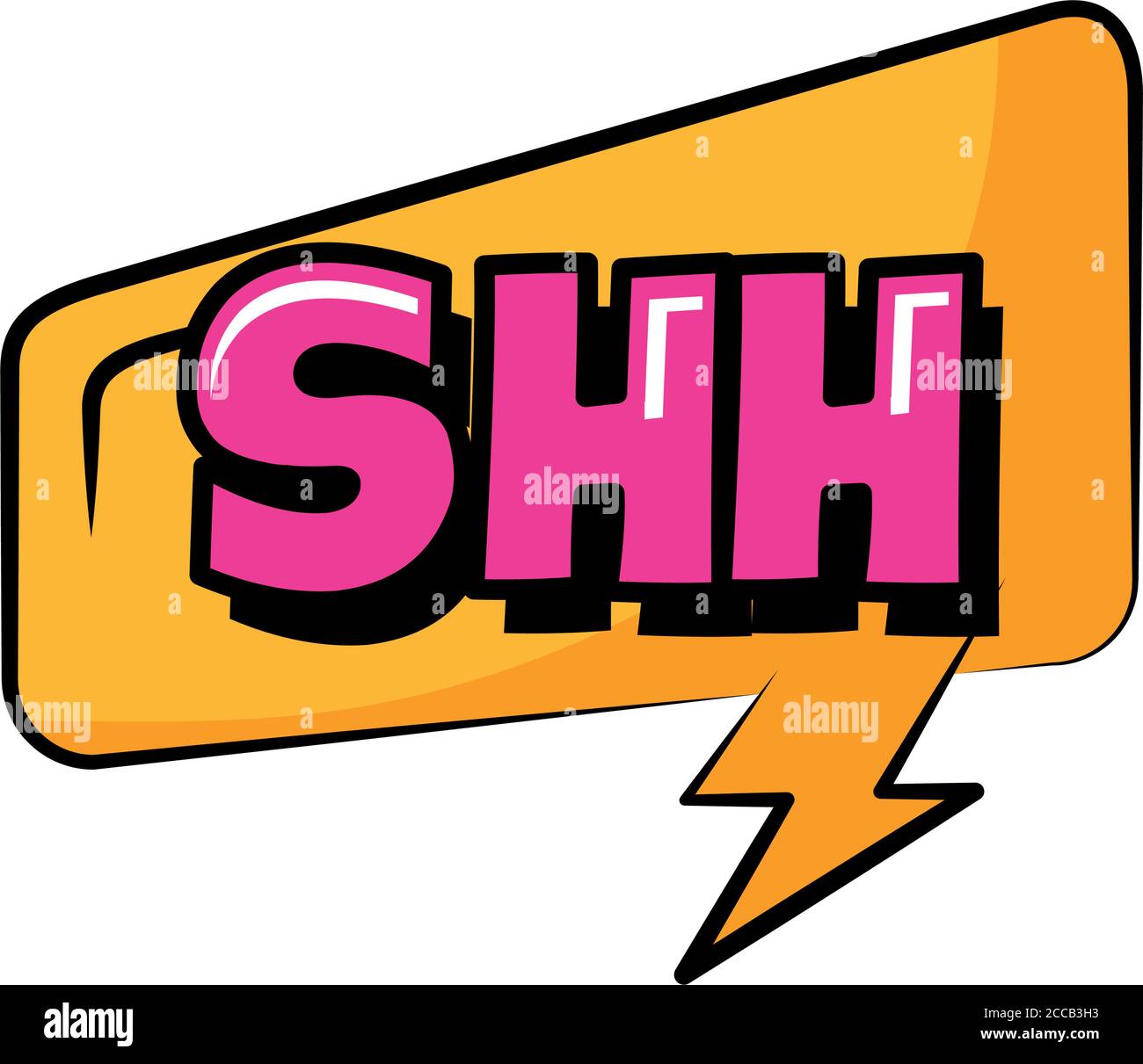 Shh graphic hi-res stock photography and images - Alamy