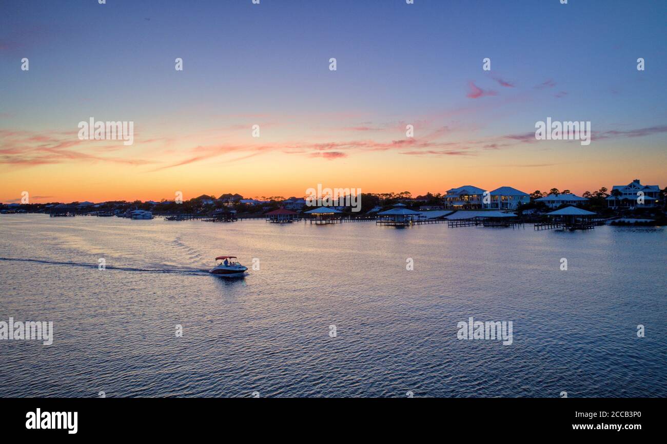 Ono Island & Perdido Key at sunset Stock Photo - Alamy