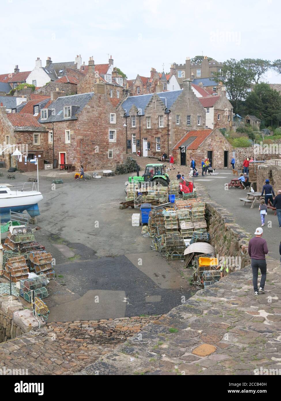 The quaint fishing village of Crail in the East Neuk of Fife, with its ...