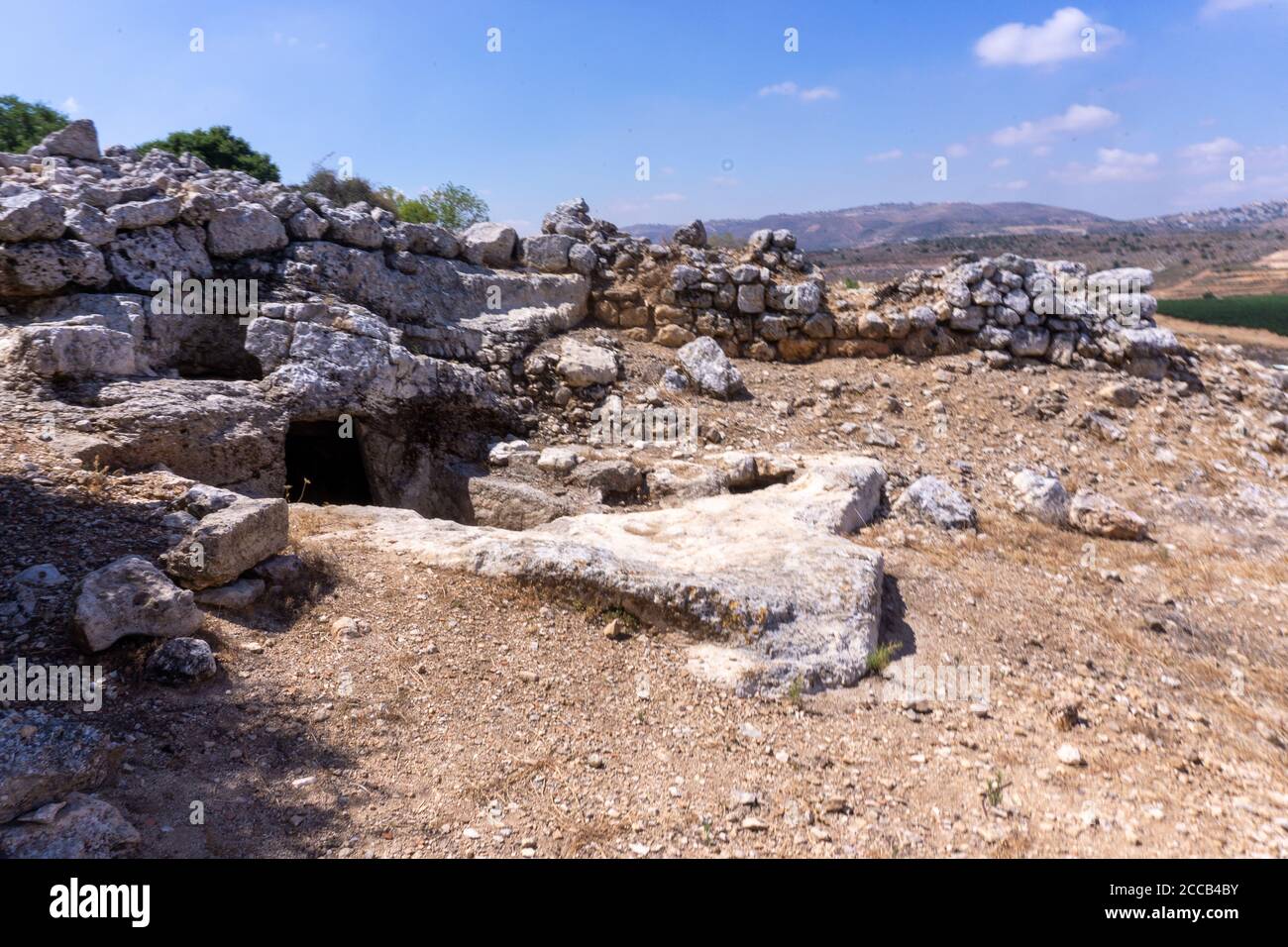 Biblical Shiloh ruins of historic town in Samaria Stock Photo - Alamy