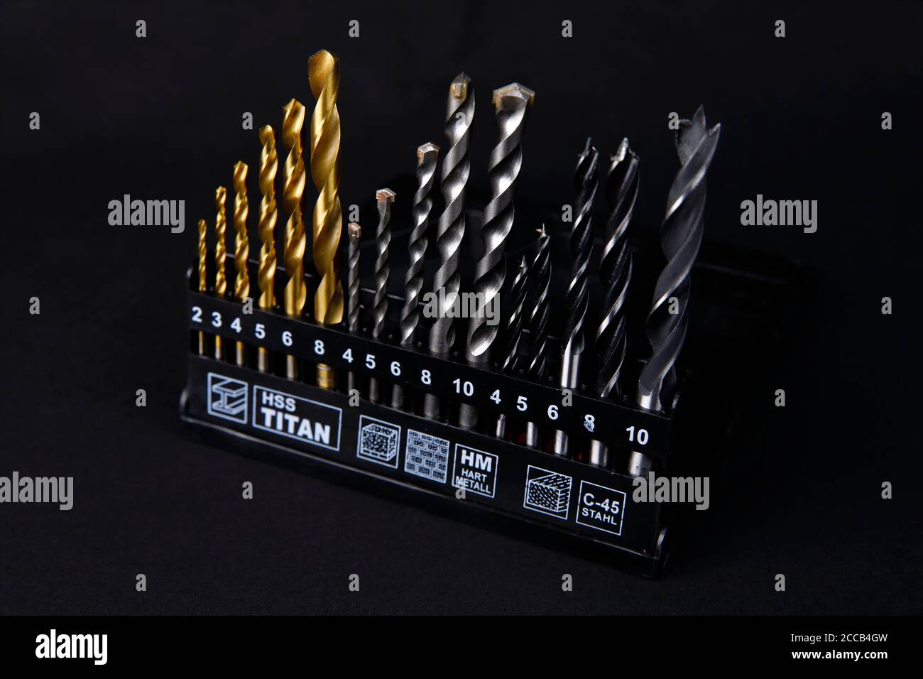 Twist drill for different materials and purposes Stock Photo - Alamy