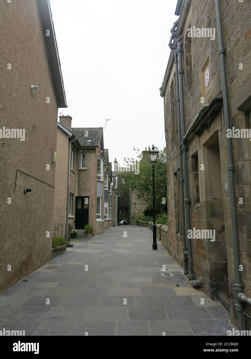 One of the narrow residential streets in the university town of St ...