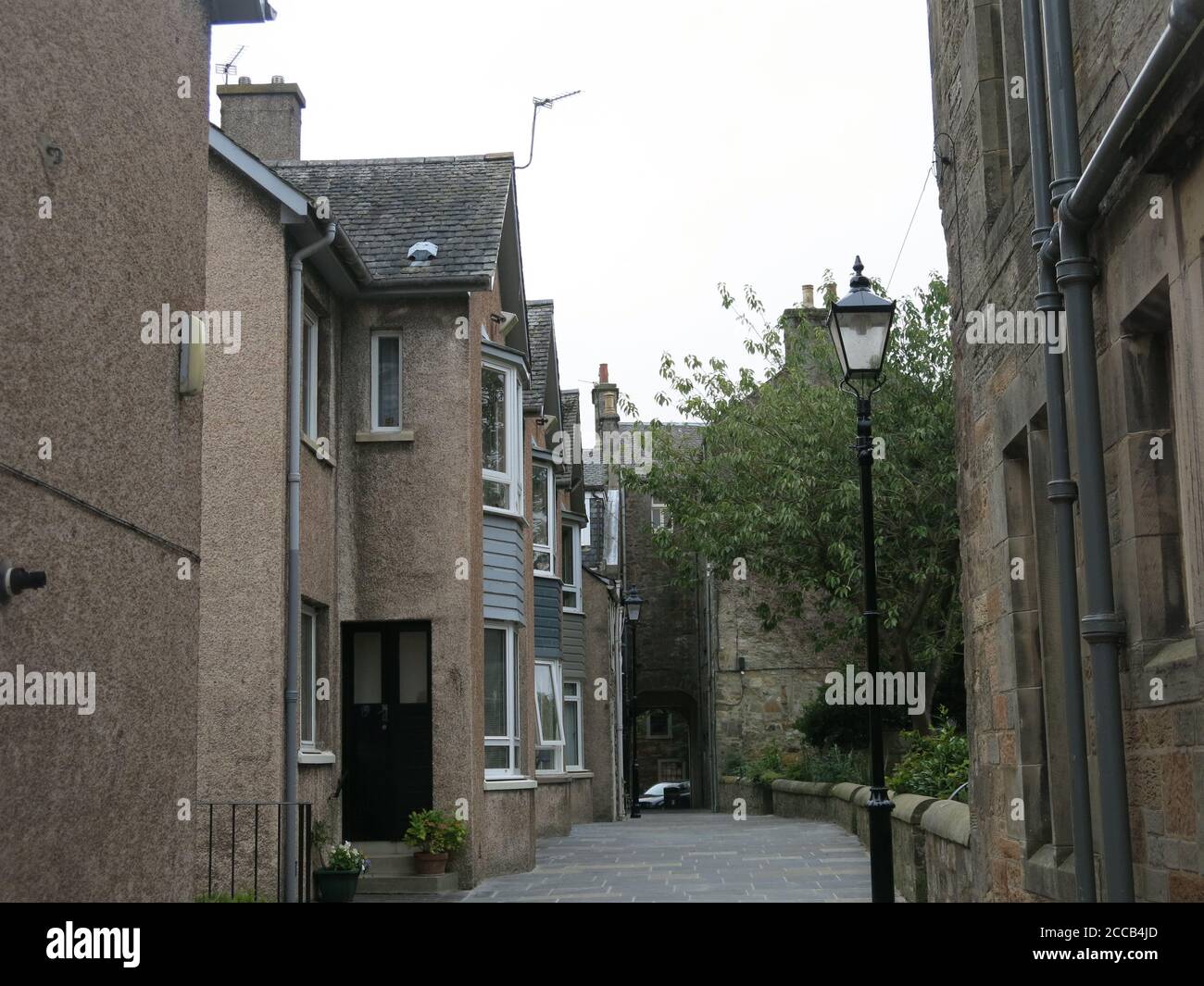 One of the narrow residential streets in the university town of St ...