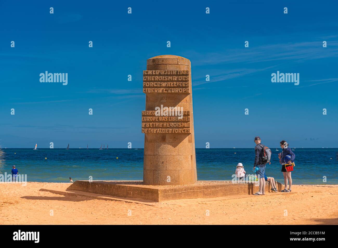 Courseulles-Sur-Mer, France - 08 04 2020: Juno Beach, Memorial for the ...