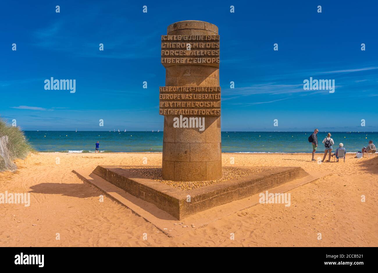 Courseulles-Sur-Mer, France - 08 04 2020: Juno Beach, Memorial for the ...