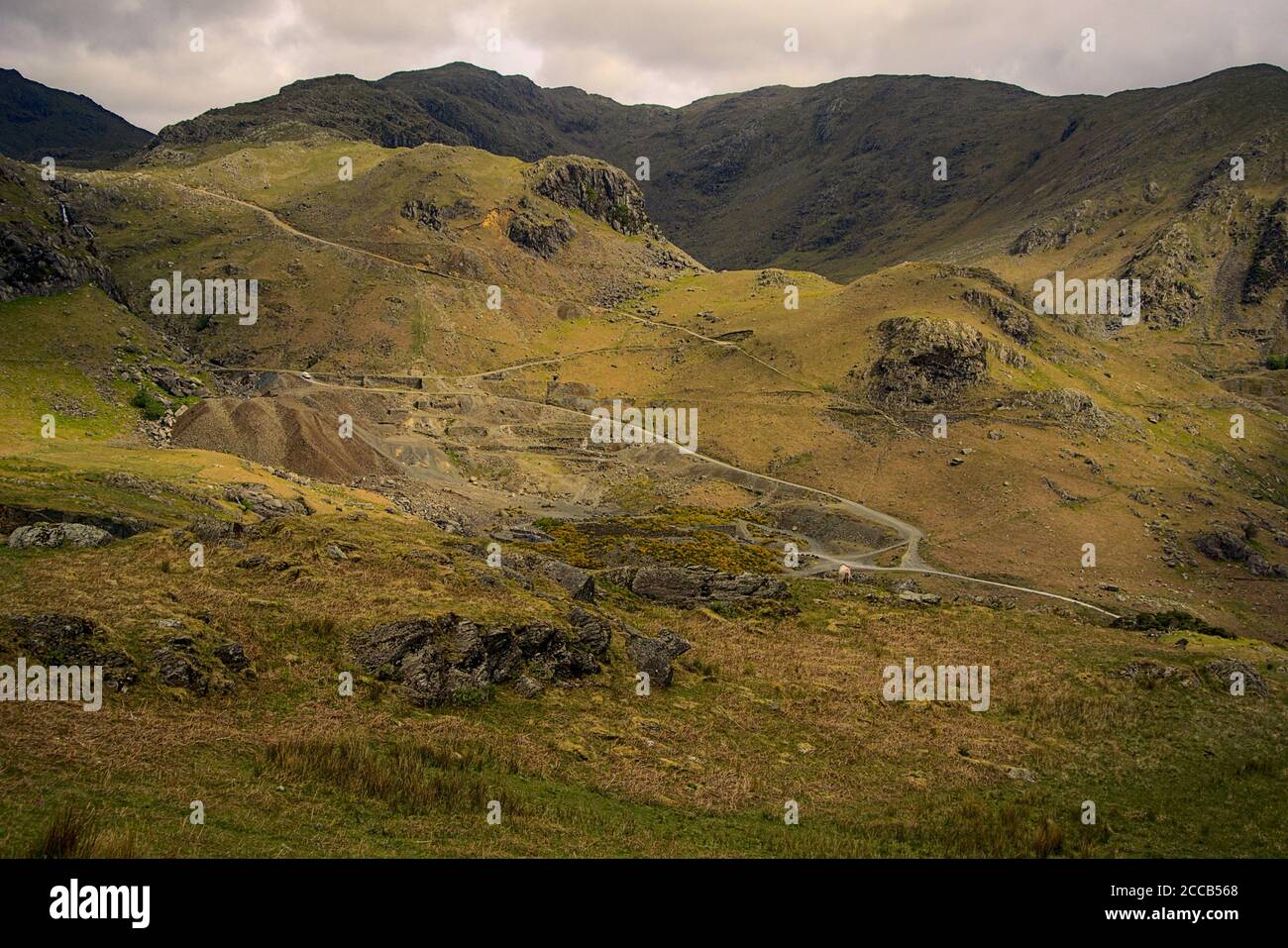 Beautiful green mountainous terrain of the British isles Stock Photo ...