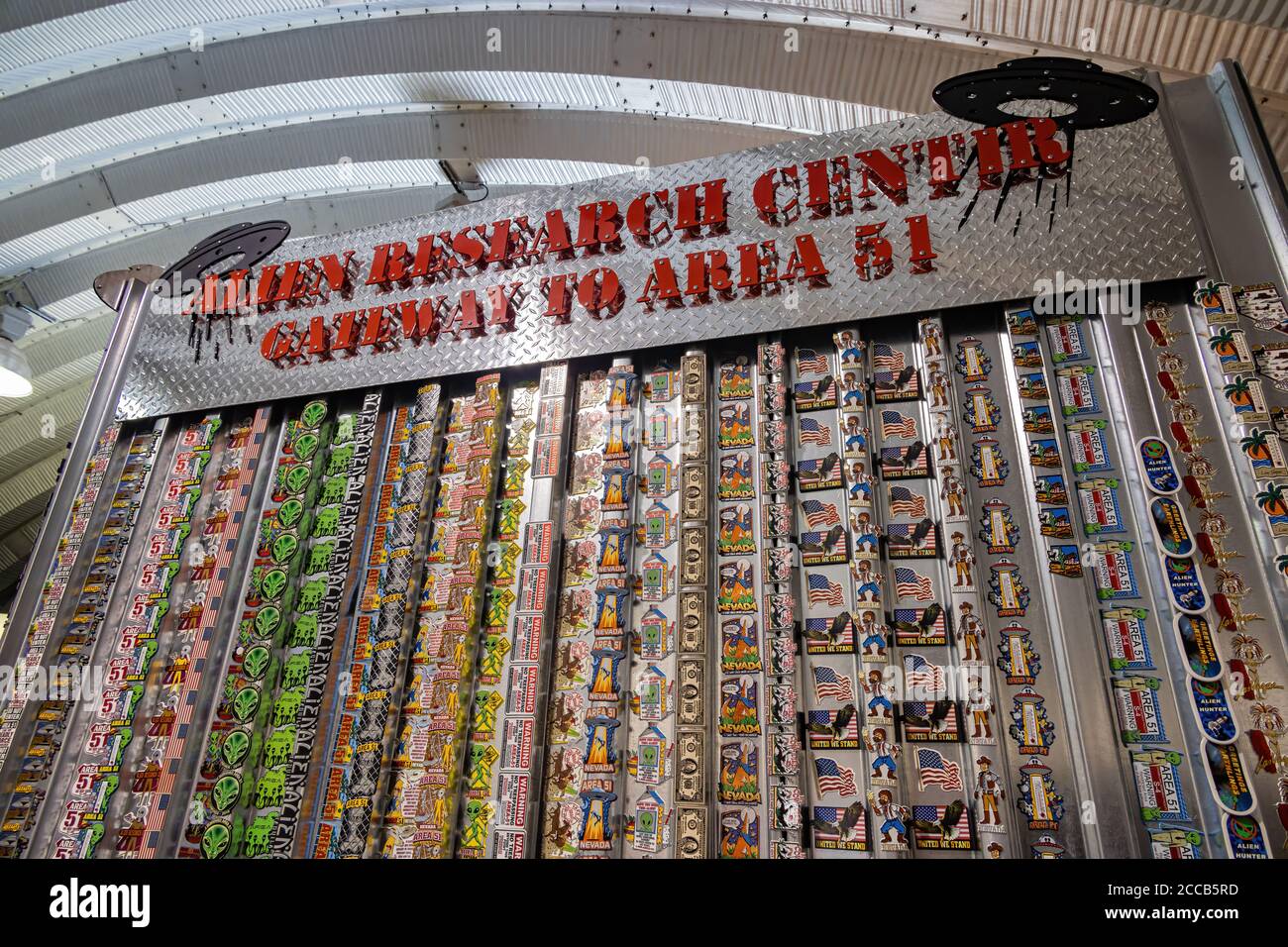 Nevada, AUG 9, 2020 - Interior view of the Alien Research Center Stock ...