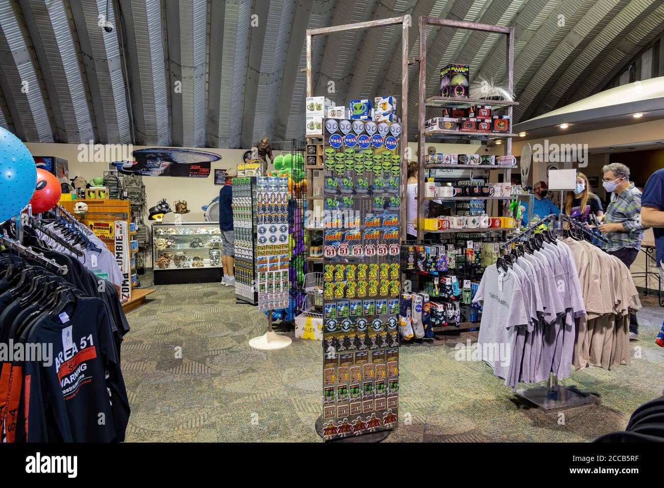Nevada, AUG 9, 2020 - Interior view of the Alien Research Center Stock ...