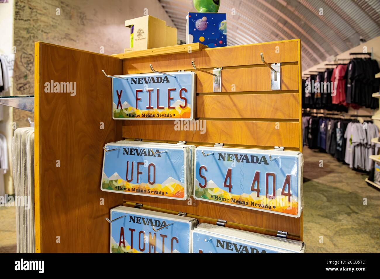 Nevada, AUG 9, 2020 - Interior view of the Alien Research Center Stock ...