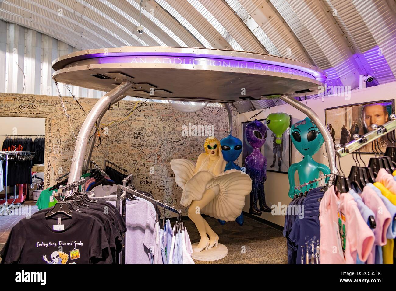 Nevada, AUG 9, 2020 - Interior view of the Alien Research Center Stock ...