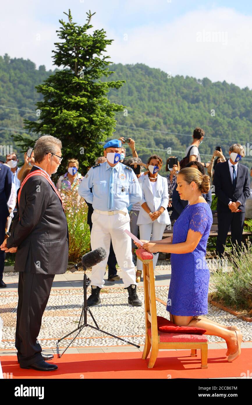 Seborga, Italy - August 20, 2020: Principality of Seborga: Enthronement ...
