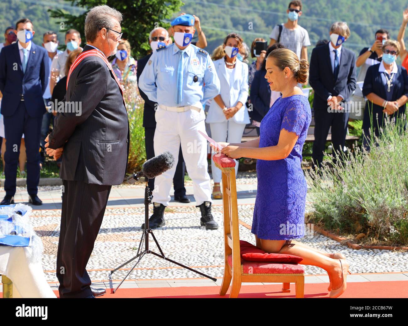 Seborga, Italy - August 20, 2020: Principality of Seborga: Enthronement ...