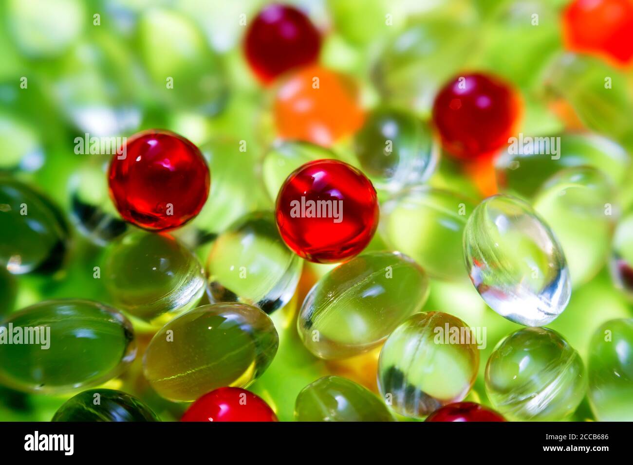 Healthcare medication pharmacy on vivid green background Stock Photo ...