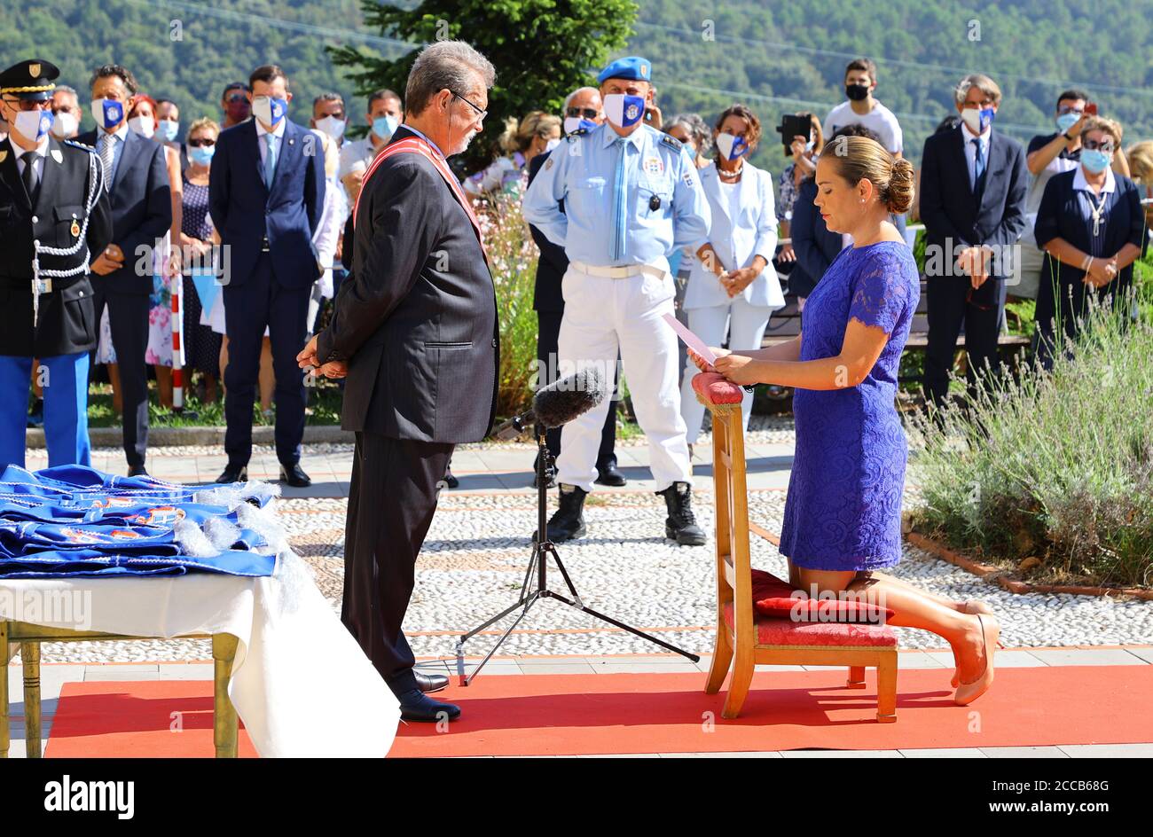 Seborga, Italy - August 20, 2020: Principality of Seborga: Enthronement ...