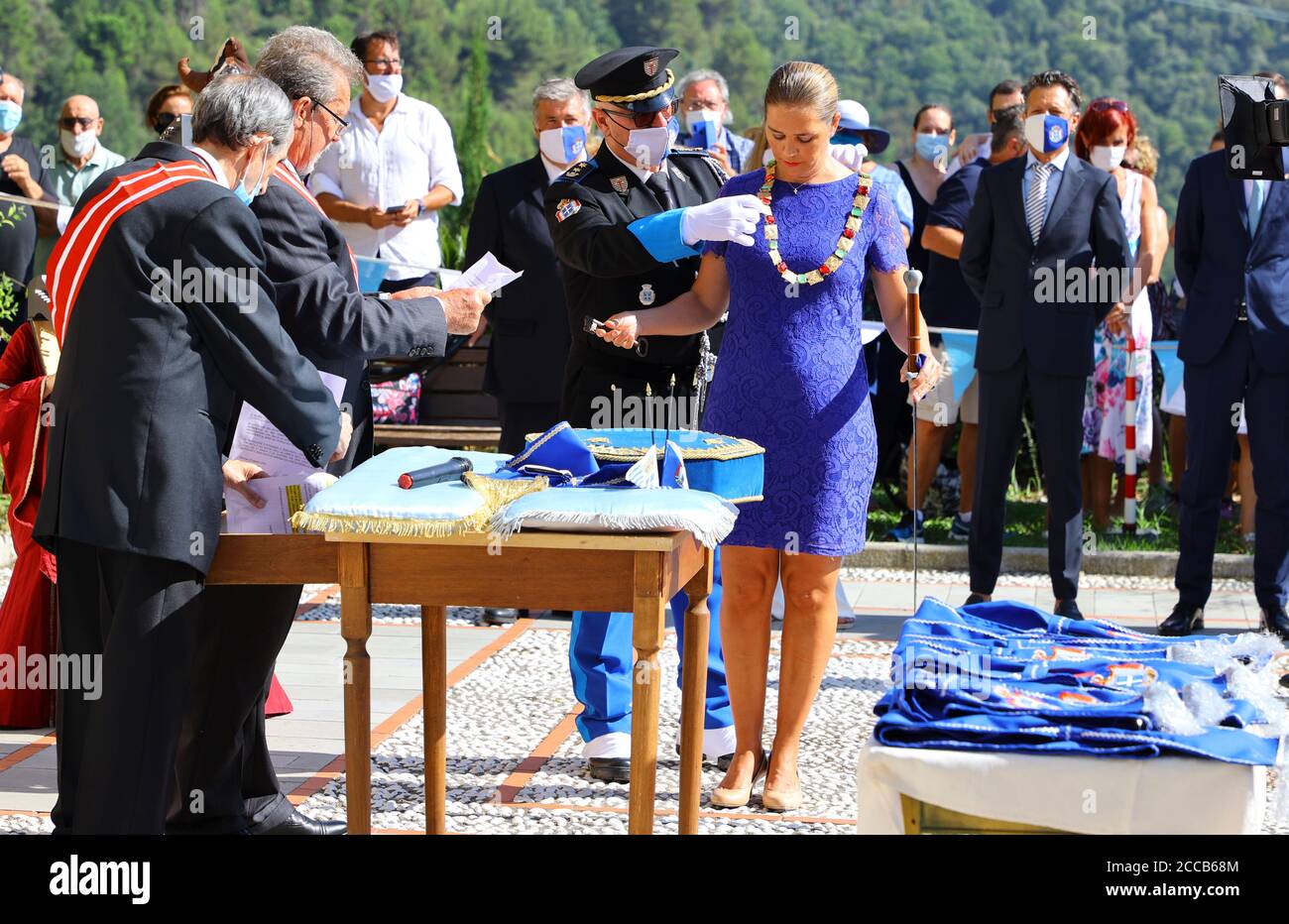 Seborga, Italy - August 20, 2020: Principality of Seborga: Enthronement ...