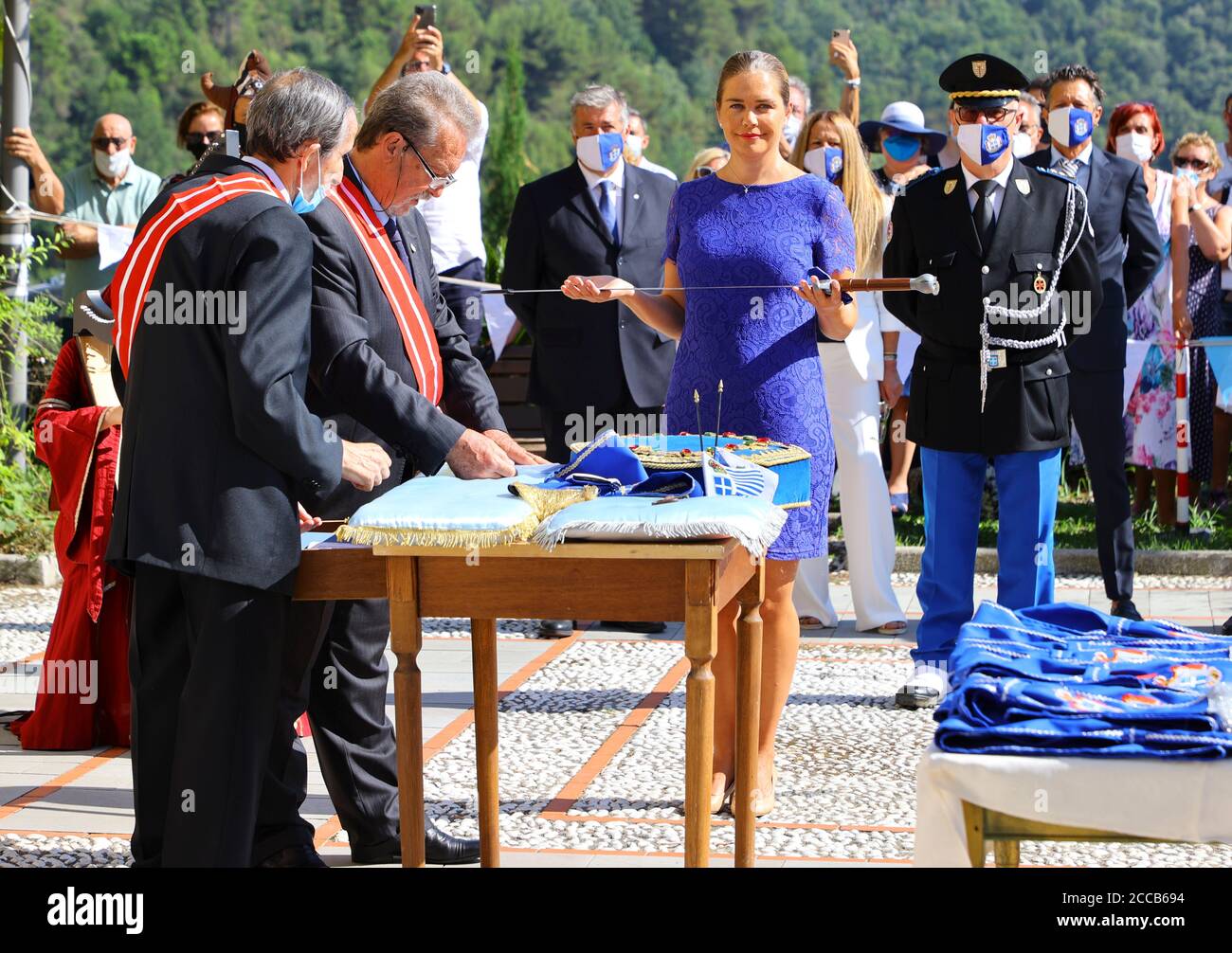 Seborga, Italy - August 20, 2020: Principality of Seborga: Enthronement ...