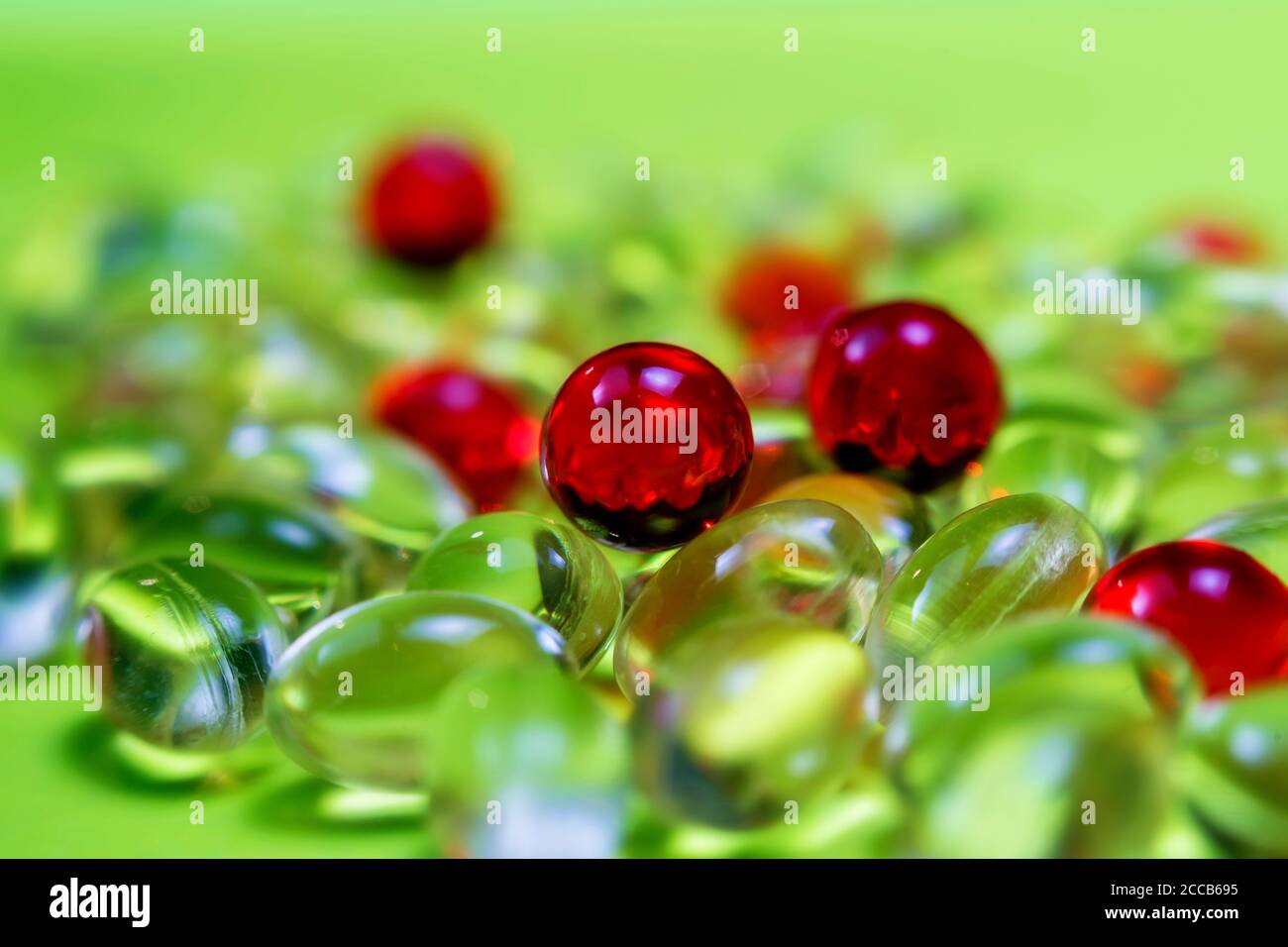 Healthcare medication pharmacy on vivid green background Stock Photo ...