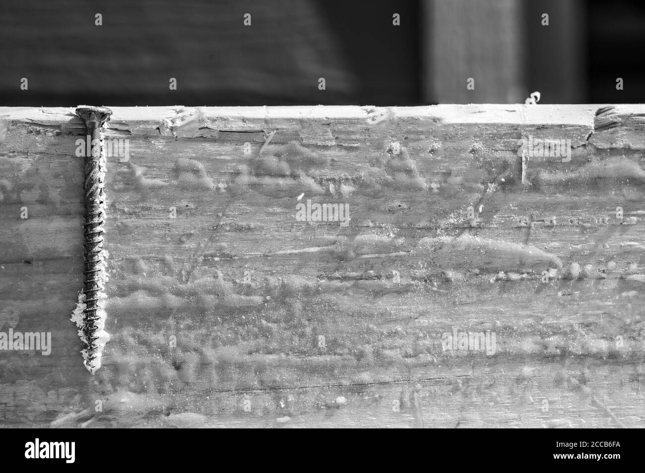 Visual representation of how a screw drives into wood Stock Photo - Alamy