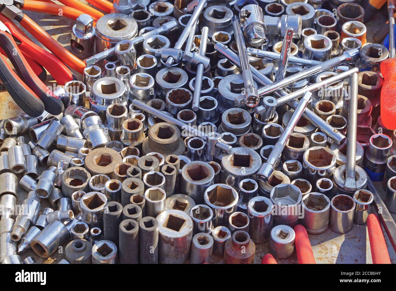 Various sizes of socket hex tools equipment Stock Photo - Alamy
