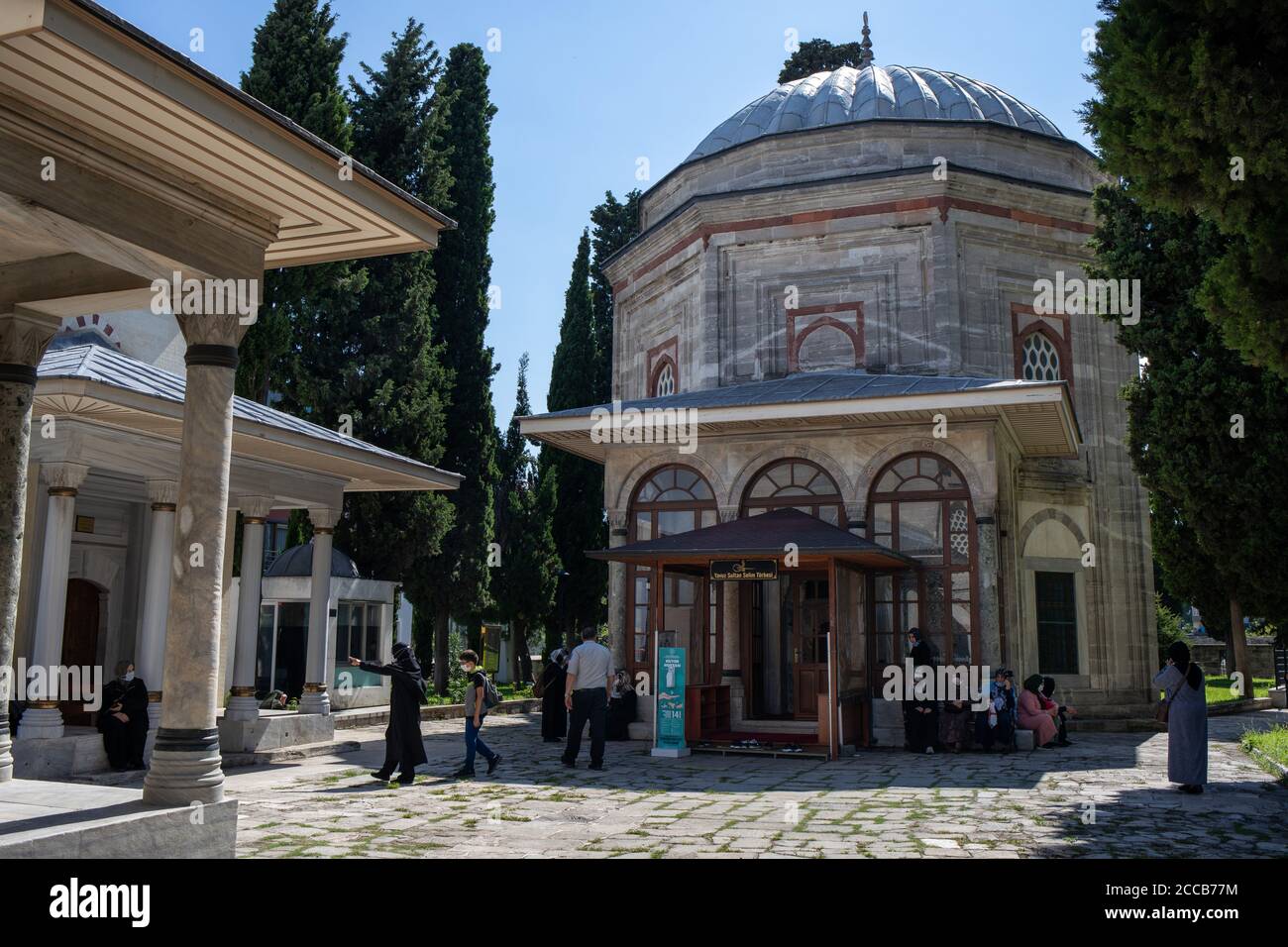View from Yavuz Sultan Selim Tomb in Istanbul, Turkey on 20 August ...