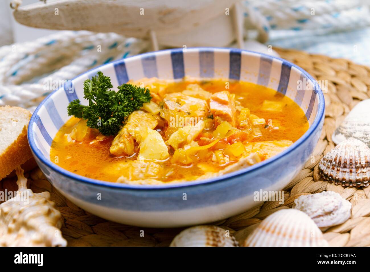 French style fish soup hi-res stock photography and images - Alamy