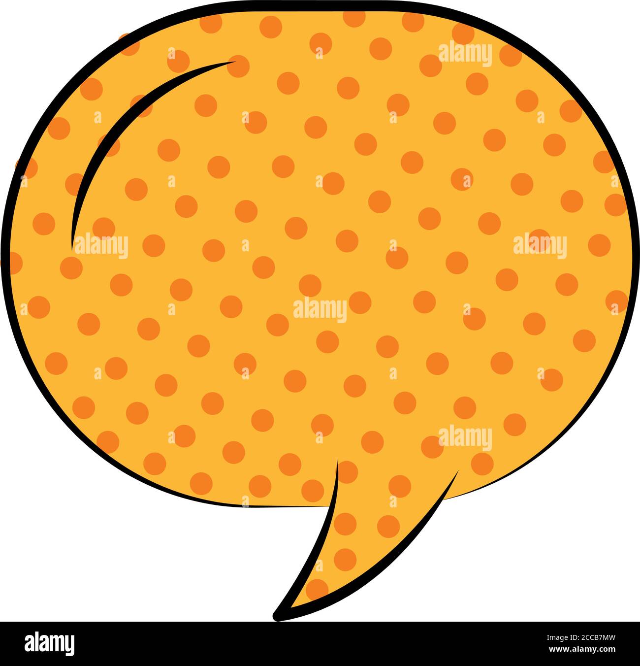 speech bubble yellow expresion pop art flat style vector illustration ...