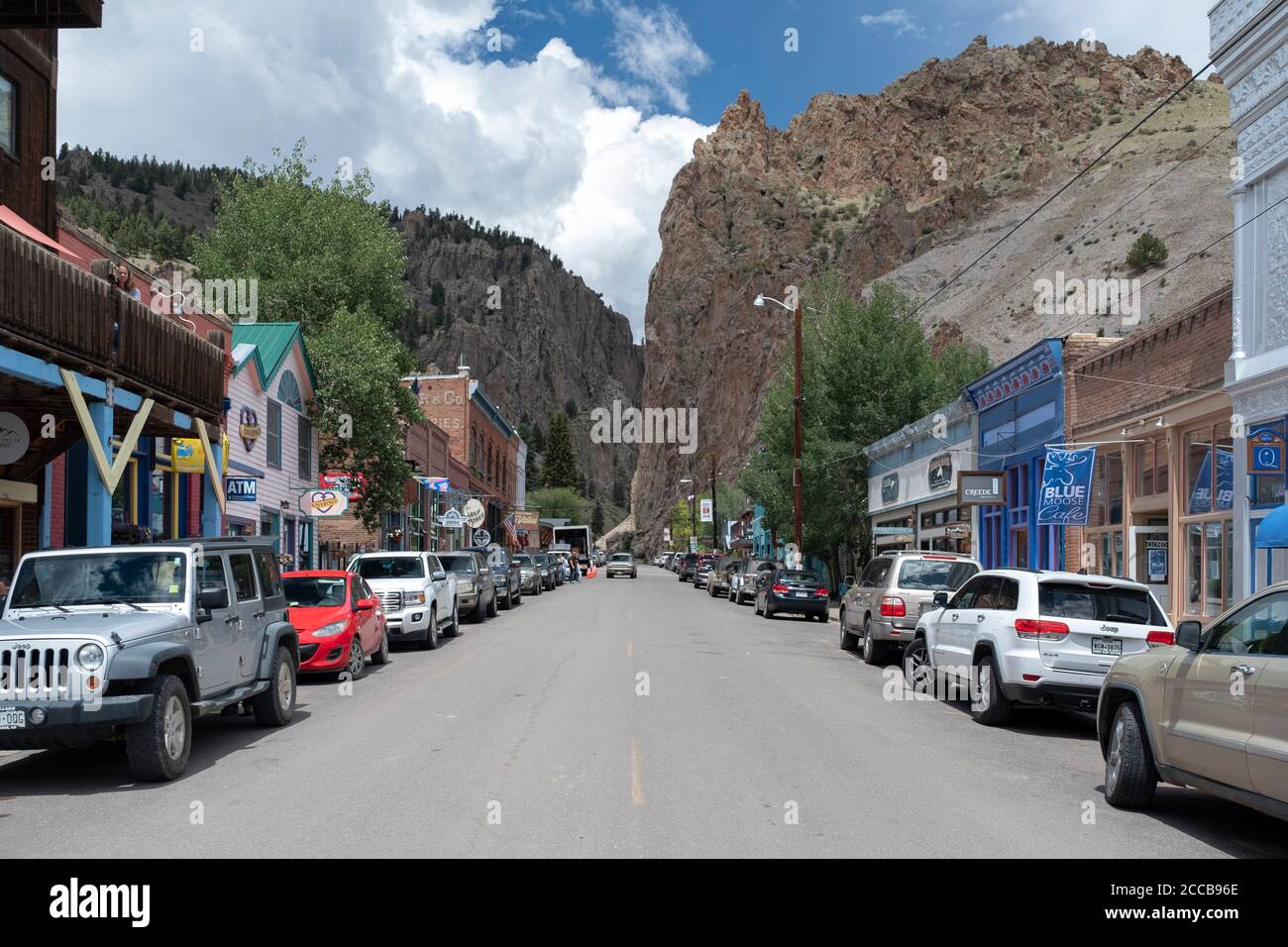 View of Main Street in the town of Creede, Colorado Stock Photo - Alamy