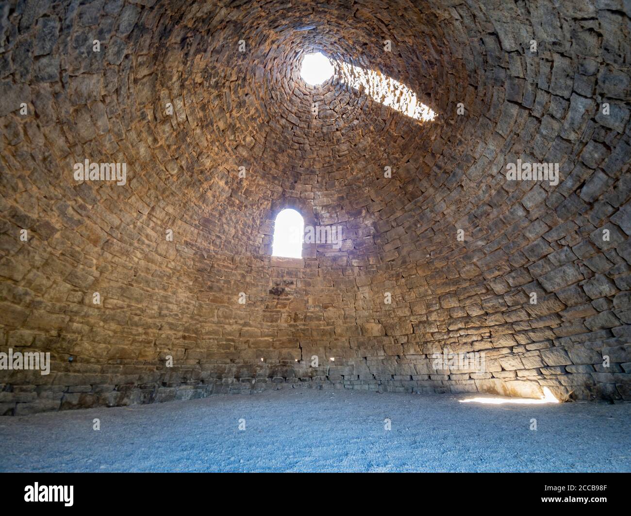 Sunny interior view of the huge oven of Ward Charcoal Ovens State ...