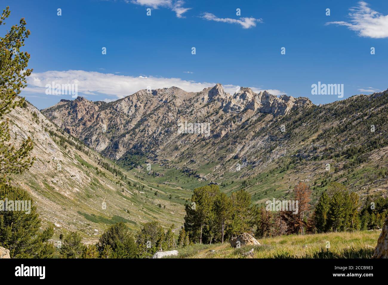 Morning view of the beautiful landscape around the Ruby Crest Trail of ...