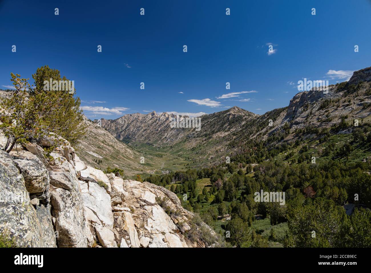 Morning view of the beautiful landscape around the Ruby Crest Trail of ...