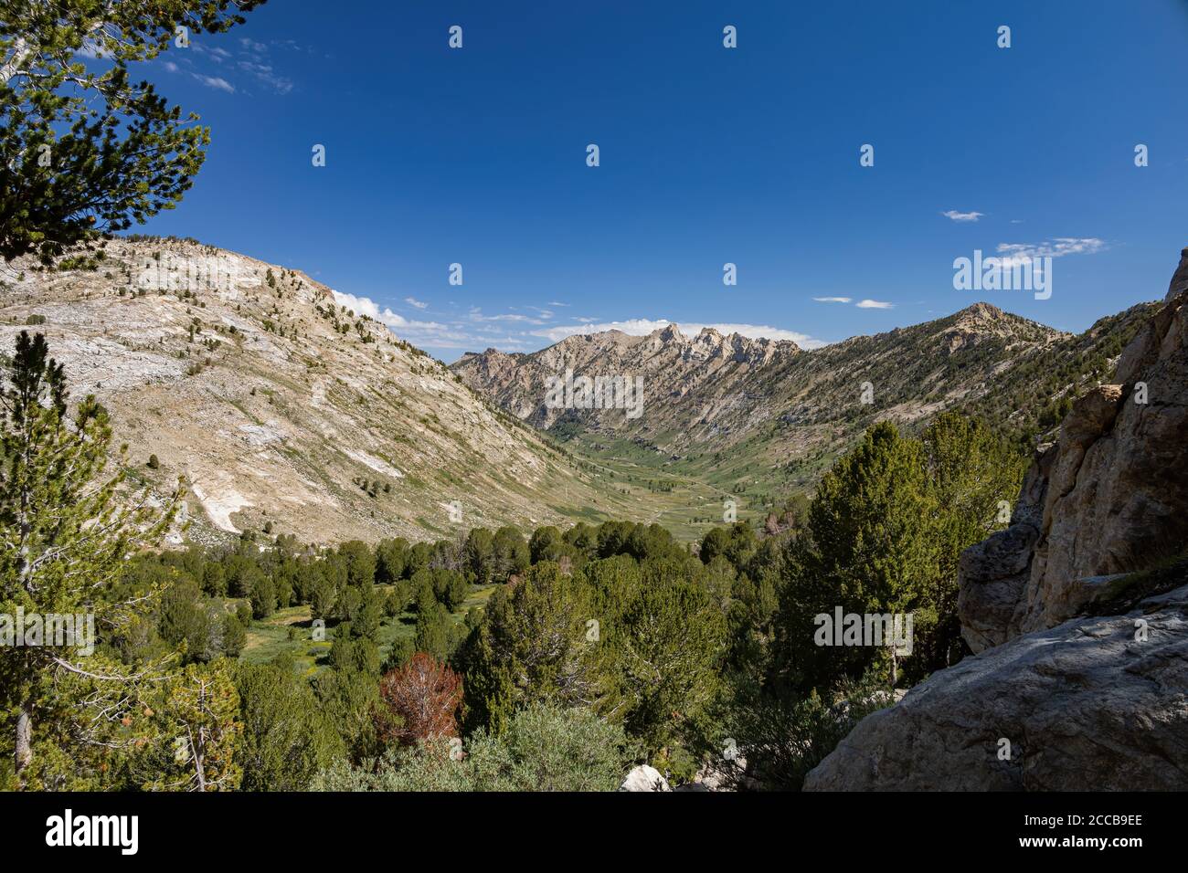 Morning view of the beautiful landscape around the Ruby Crest Trail of ...