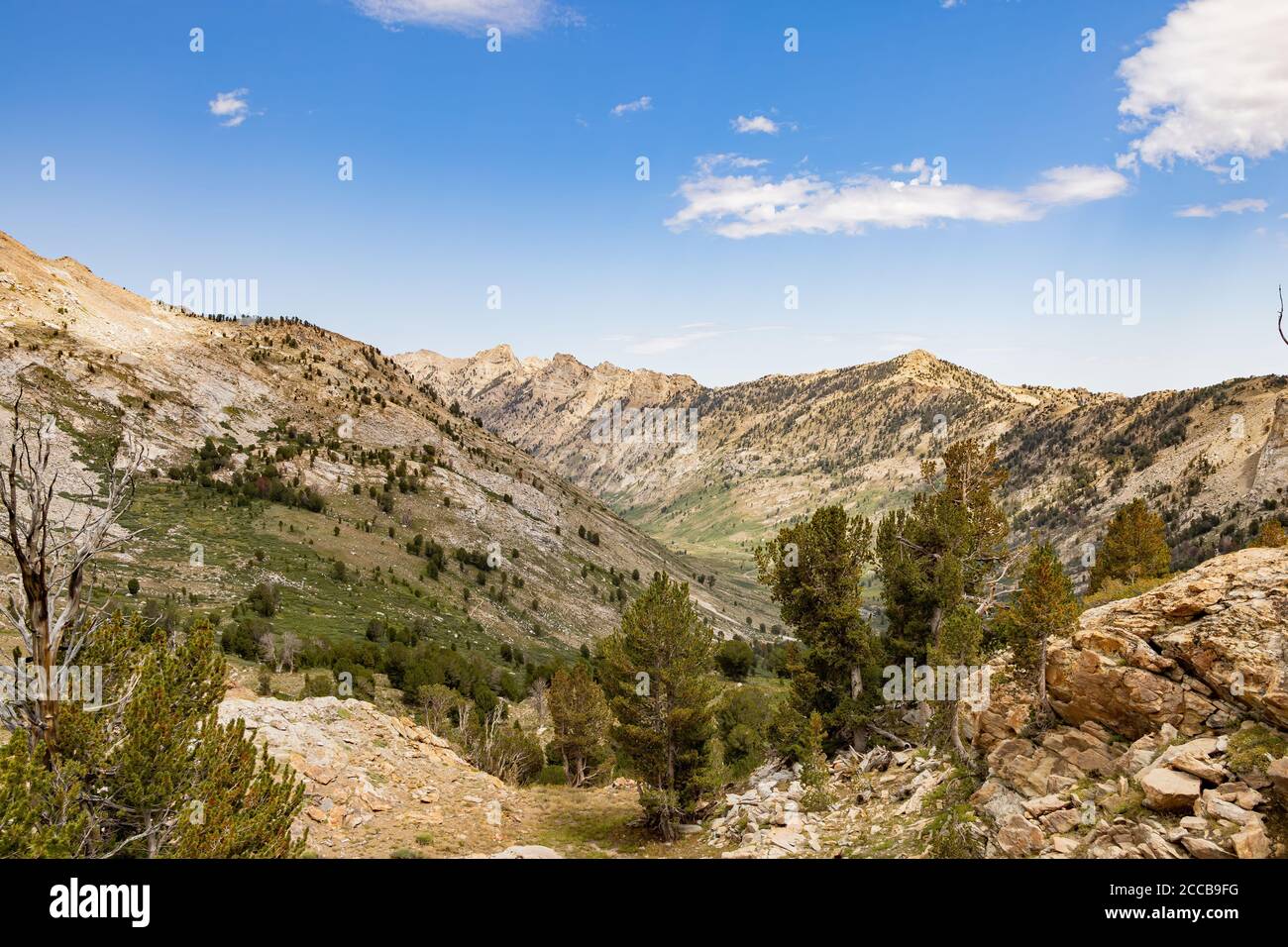 Morning view of the beautiful landscape around the Ruby Crest Trail of ...