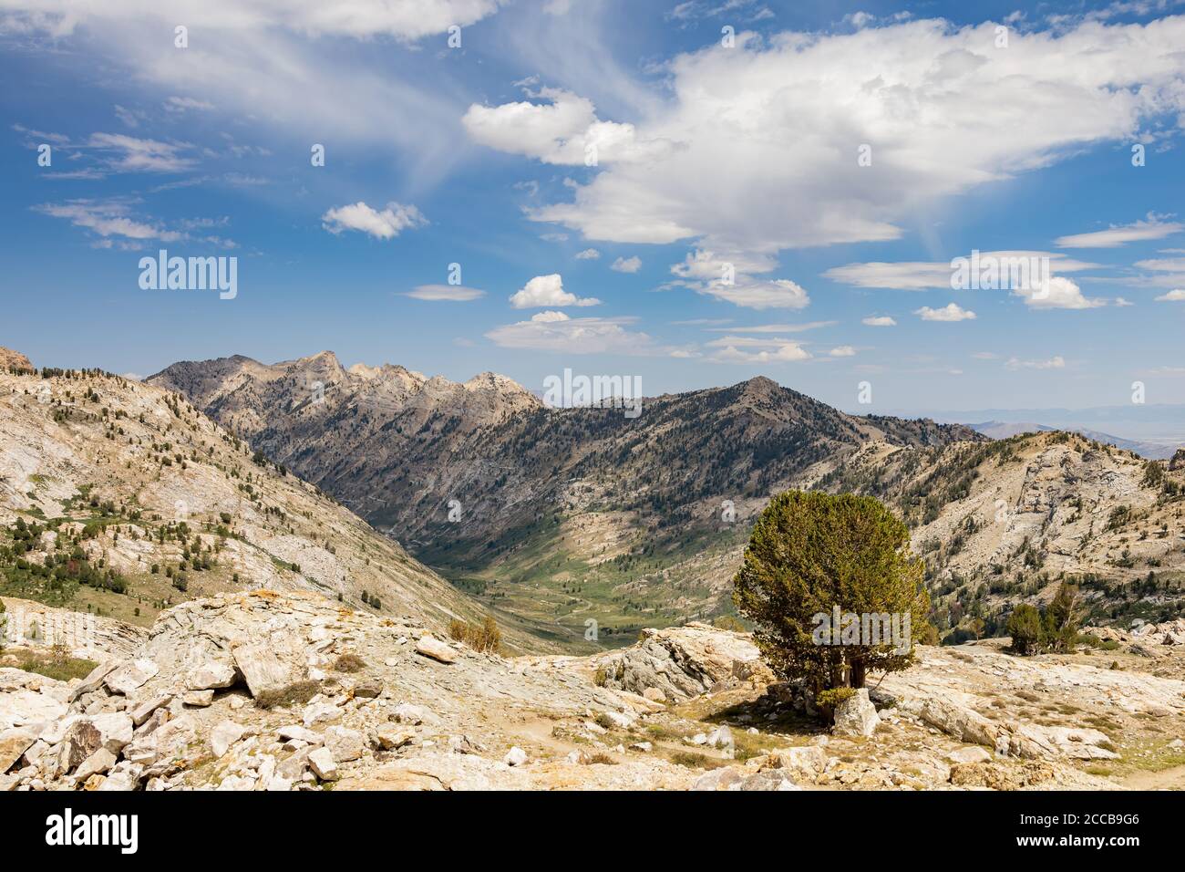 Morning view of the beautiful landscape around the Ruby Crest Trail of ...