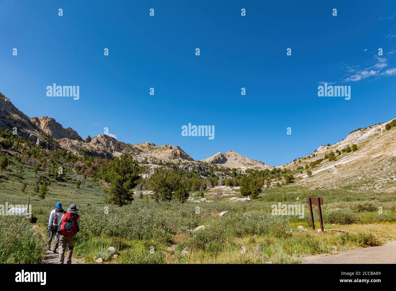 Morning view of the beautiful landscape around the Ruby Crest Trail of ...