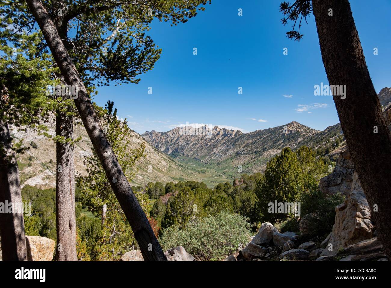 Morning view of the beautiful landscape around the Ruby Crest Trail of ...