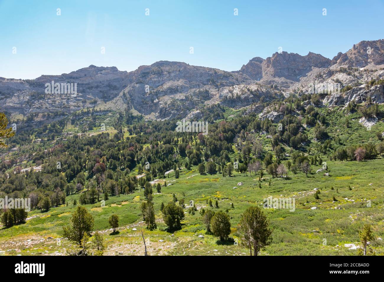 Morning view of the beautiful landscape around the Ruby Crest Trail of ...