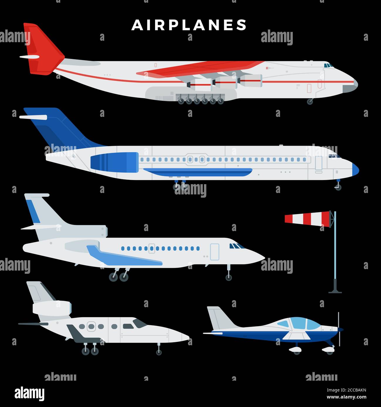 Set of plane vector line icon. It contains symbols to aircraft, globe ...