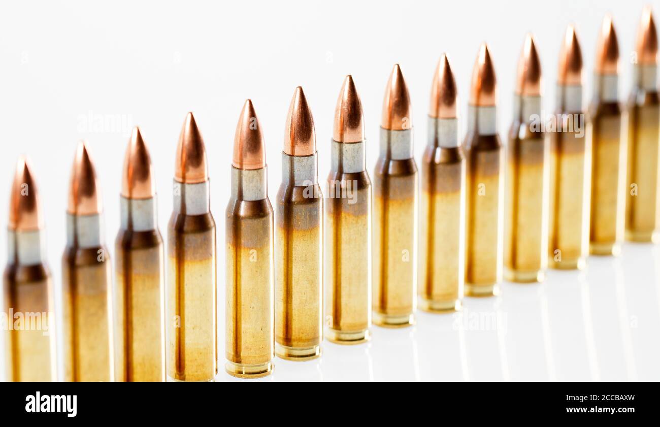Hunting cartridges of caliber. 308 Win Stock Photo - Alamy