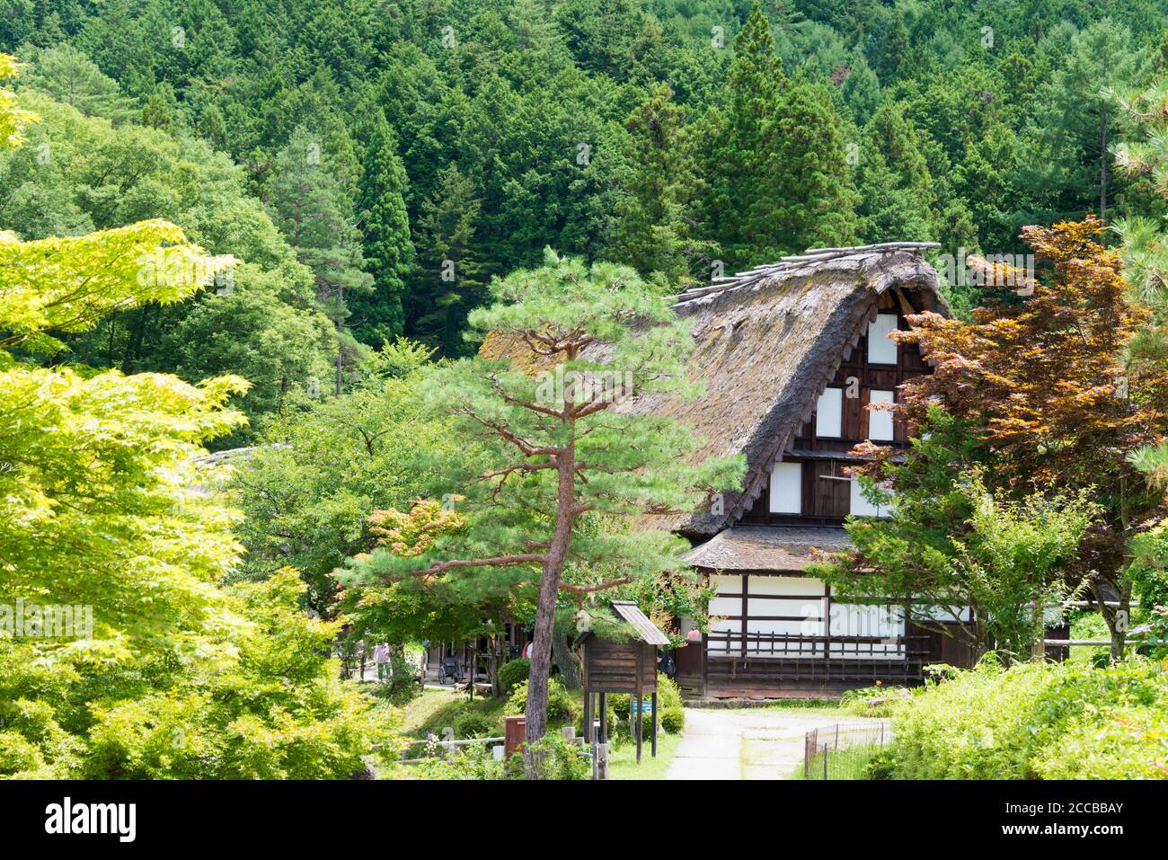 Gifu, Japan - Hida Folk Village. a famous open-air museum and historic ...