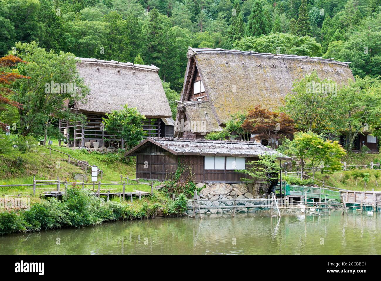 Gifu, Japan - Hida Folk Village. a famous open-air museum and historic ...